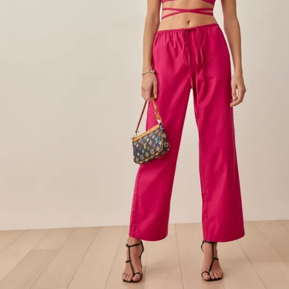 Reformation | Pants & Jumpsuits | Reformation Roxie Pant Rhubarb | Poshmark